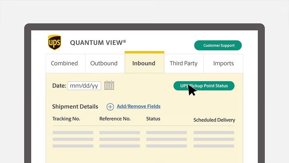 Manage Your Pickup Status Dashboard - UPS Healthcare™ - United States