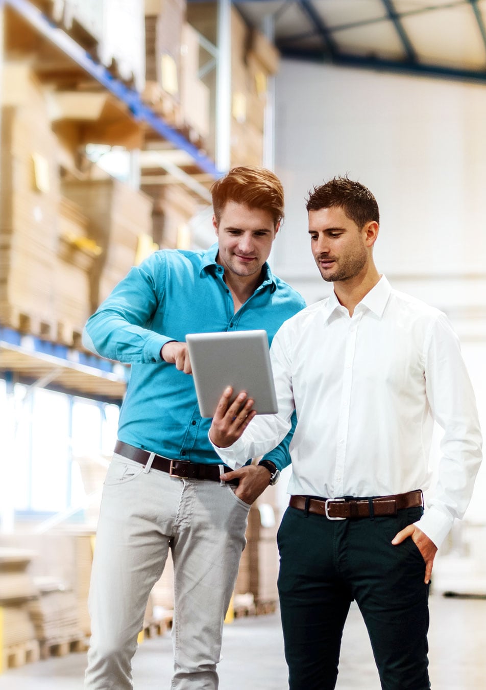 Two Men Standing And Talking