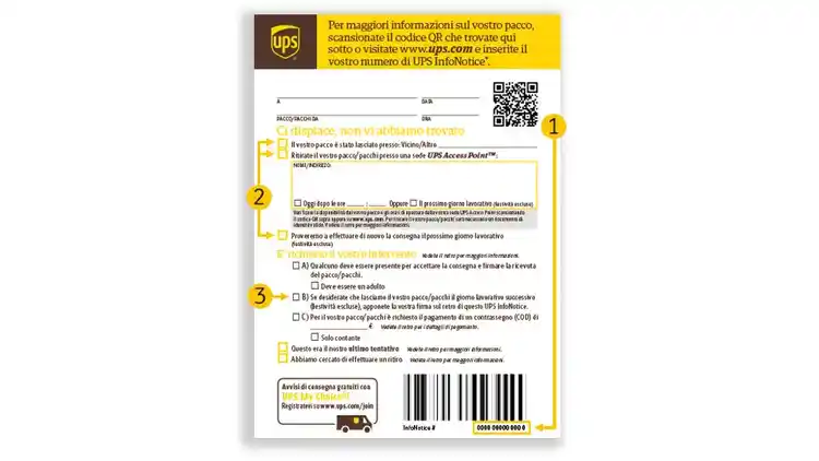 InfoNotice UPS | UPS - Italia