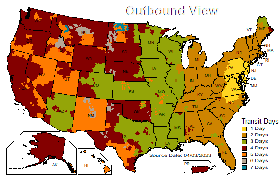 U.S. Ground Maps: UPS - United States